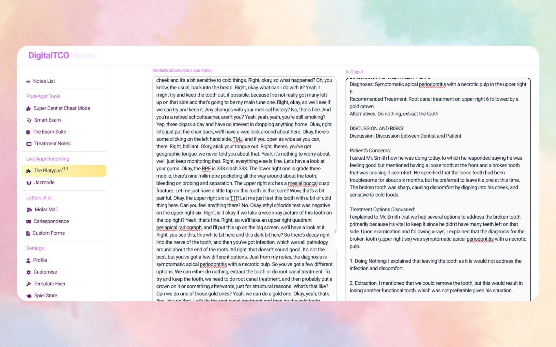 DigitalTCO - AI Dental Notes To Revolutionize Your Practice